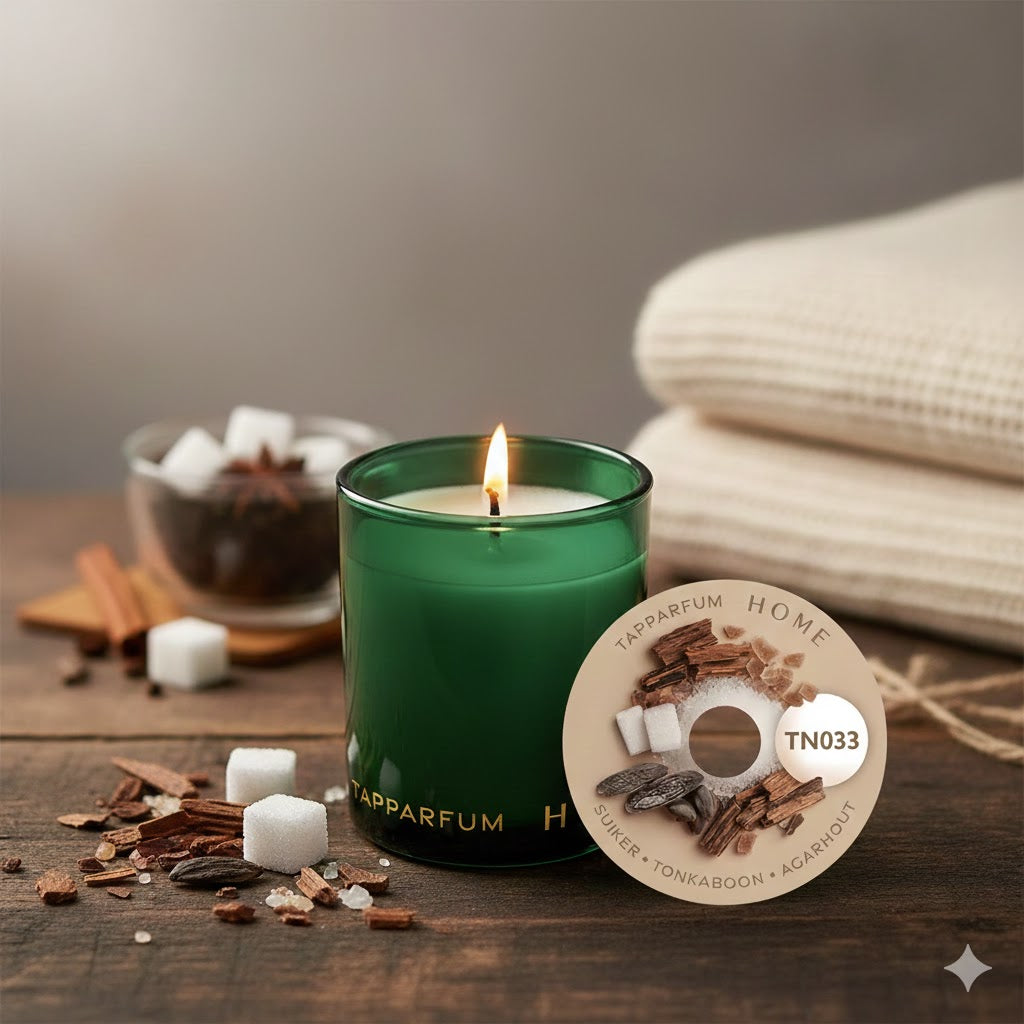 Tapparfum TN033 Kaars: Oud, Tonkaboon & Suiker – Annamoon Fashion